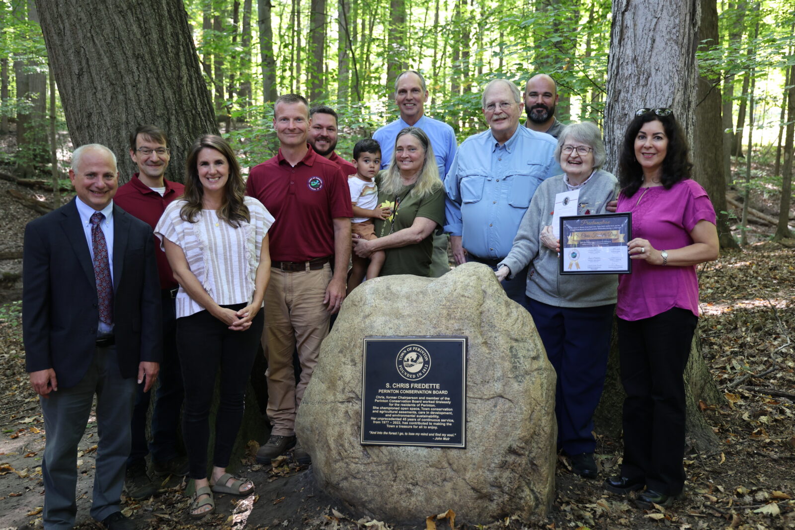 TOWN OF PERINTON HONORS 45-YEAR CONSERVATION BOARD MEMBER, CHRIS ...