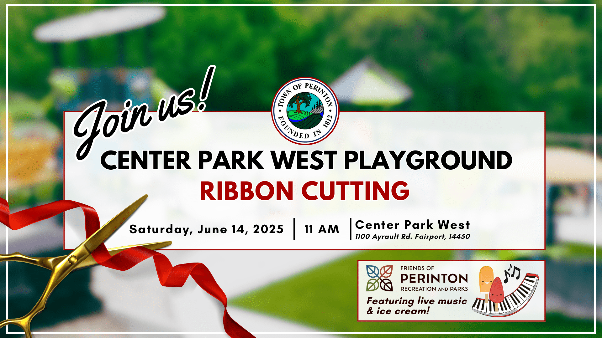 Center Park West Playground Project - Town of Perinton